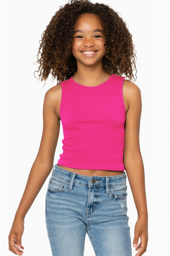 Tween Ribbed Tank Top by Malibu Sugar – Ruth and Naomi