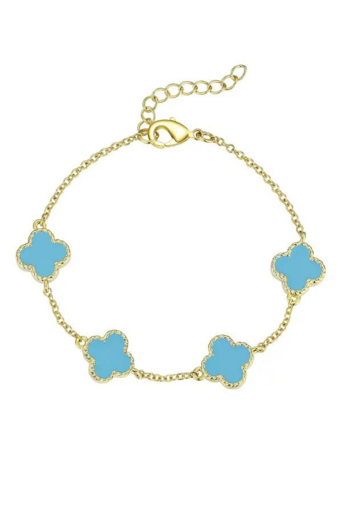 Turquoise Four Leaf Clover Bracelet by Lily Nily – Ruth and Naomi